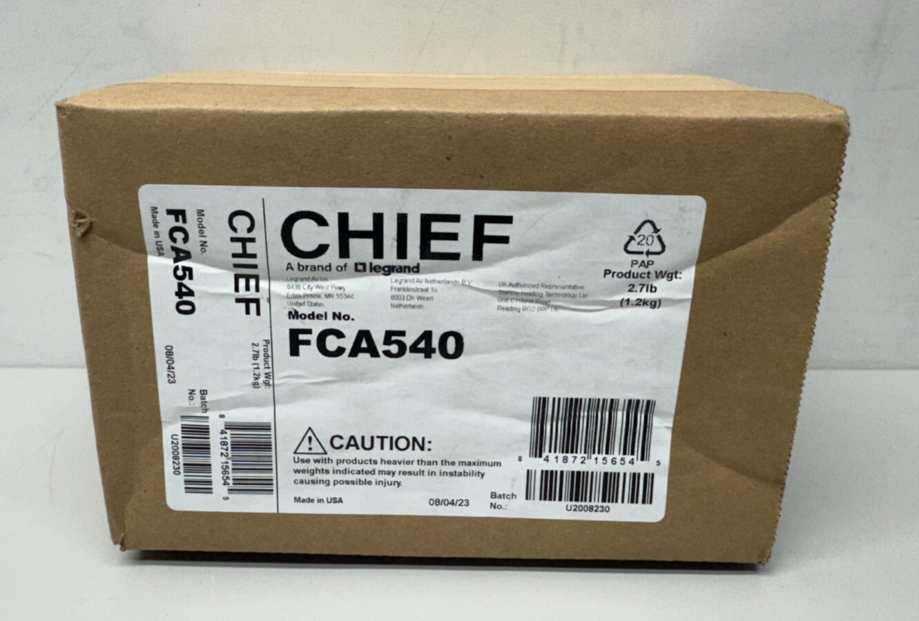 CHIEF Fusion / Legrand FCA540 POWER OUTLET RECEPTACLE – LPAV