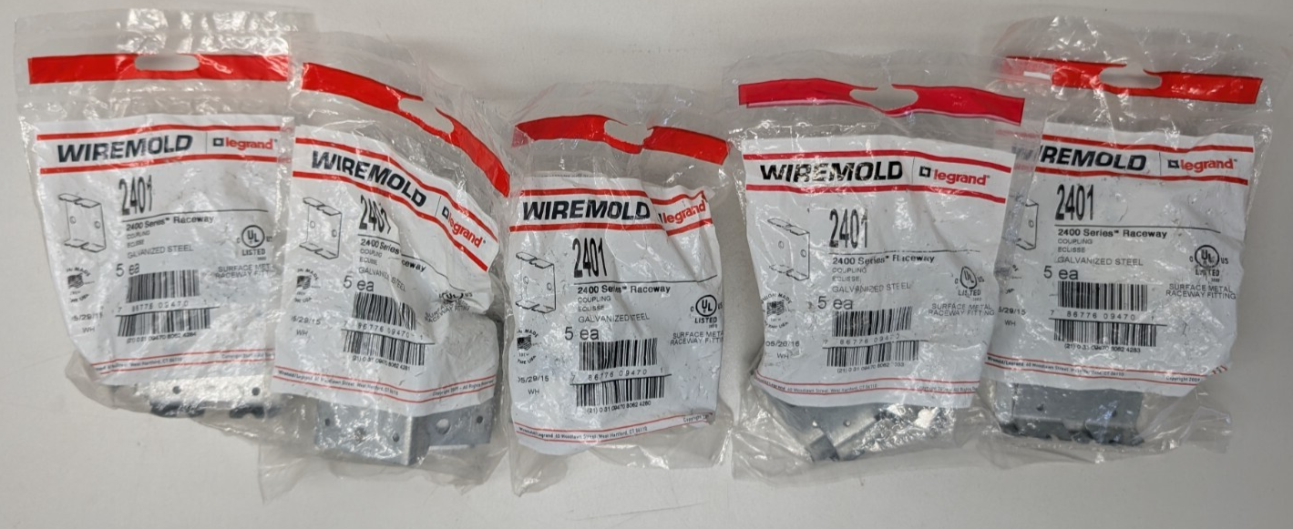 Legrand 2401 Coupling Fitting LOT OF 5 – LPAV