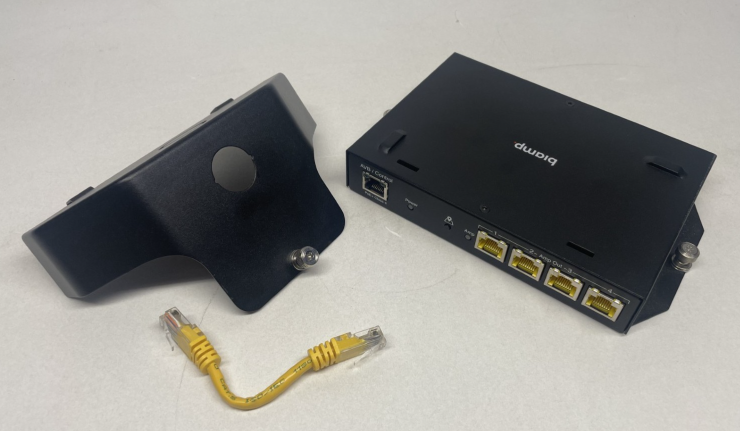 Biamp Tesira AMP-450BP AVB/TSN Enabled 4-Channel PoE+ Audio Amplifier ...