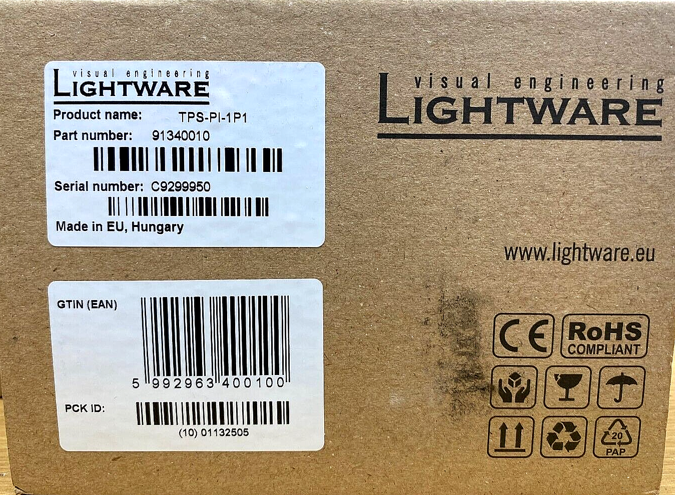 LightWare TPS-PI-1P1 Single Port Standalone TPS Power Injector – LPAV