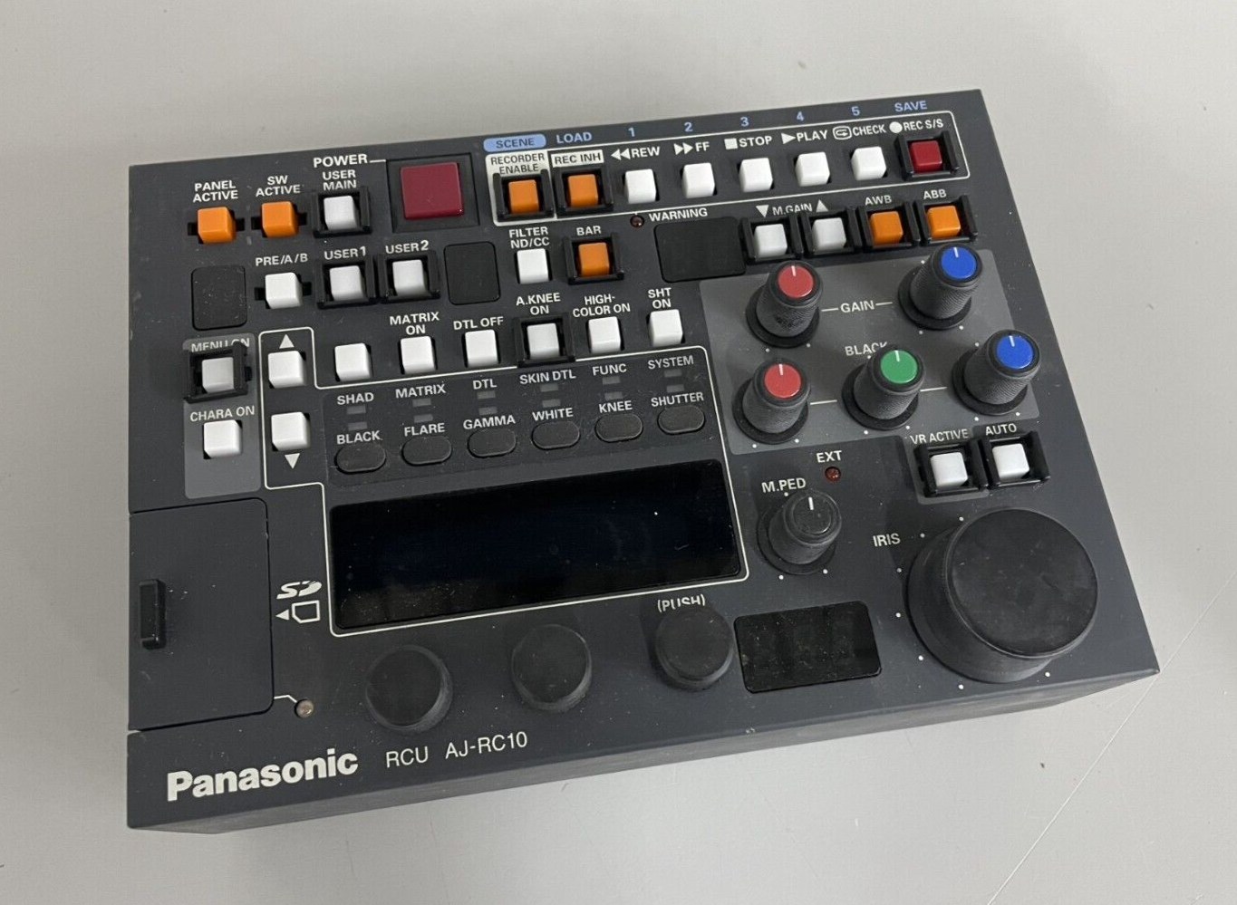 Panasonic AJ-RC10 Advanced Remote Control Unit RCU for 300Studio & P2S ...