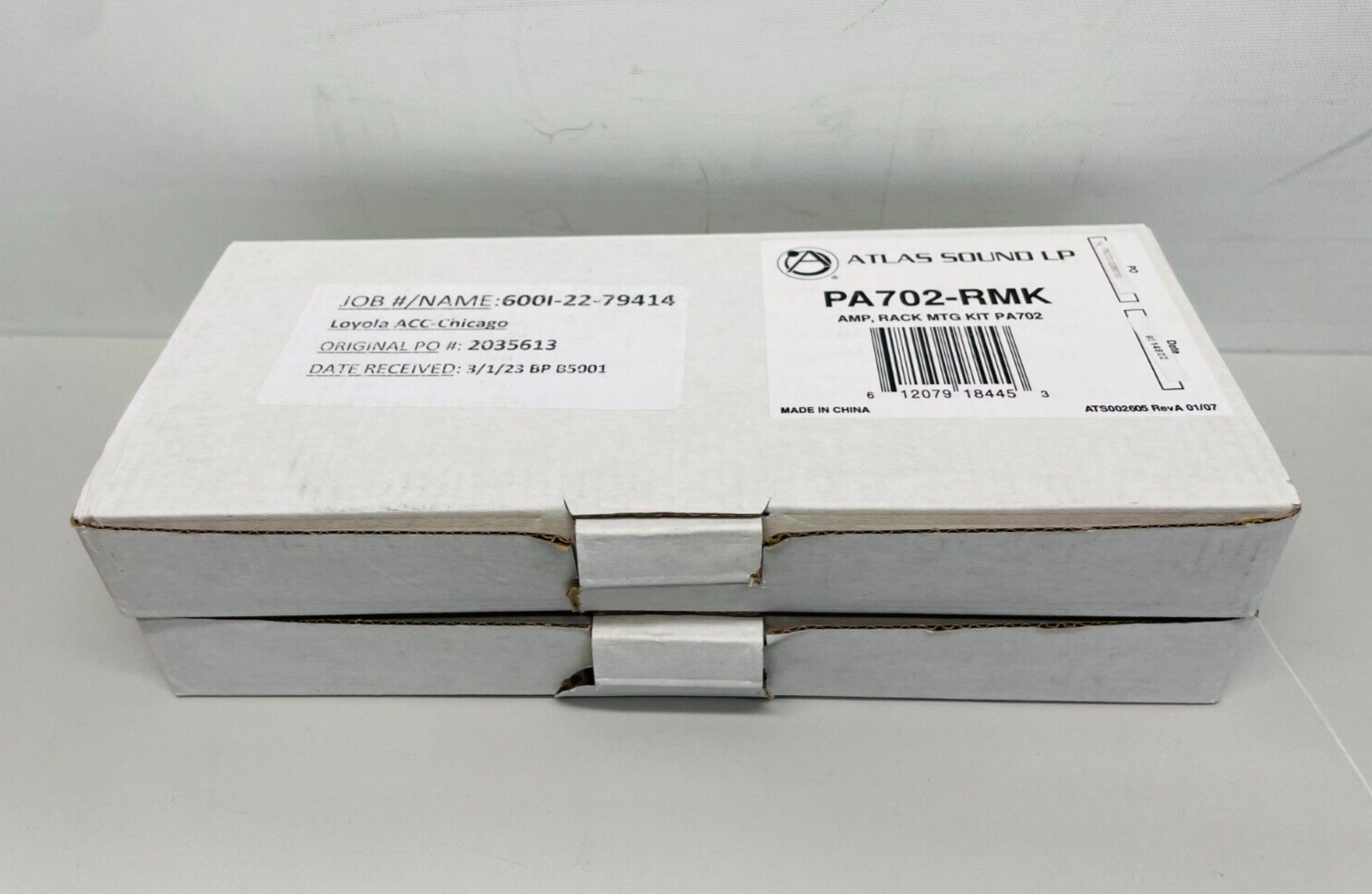 Atlas Sound LP PA702-RMK Rackmount Kit for PA702 Amplifier LOT OF 2 – LPAV