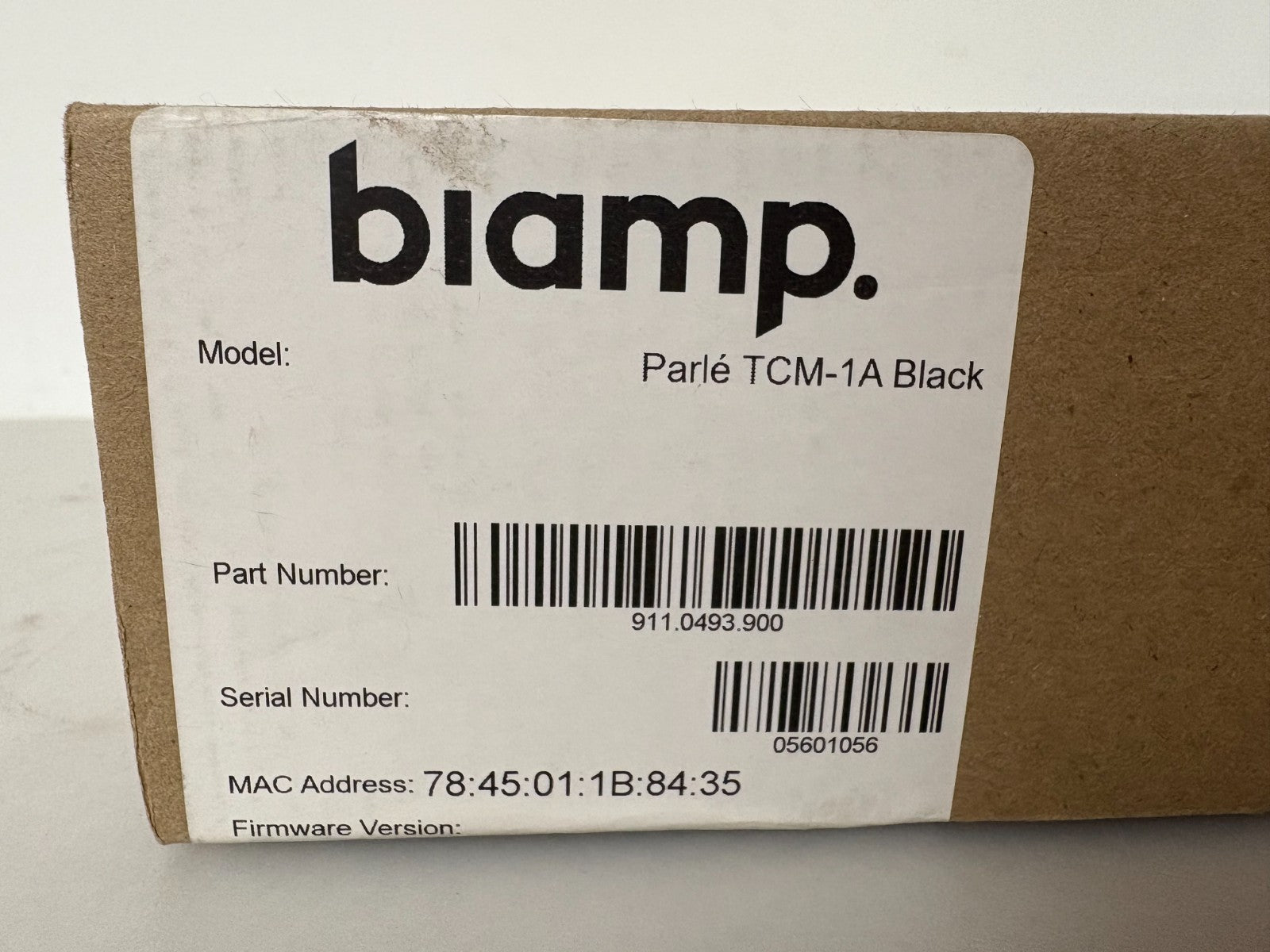 Biamp Parle TCM-1A Beamtracking Pendant Ceiling Microphone (P/N: 911.0 ...