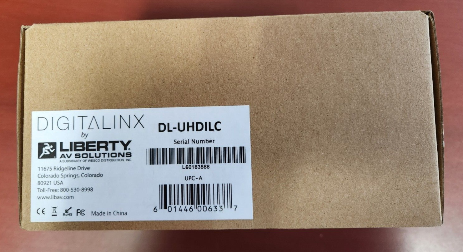 LIBERTY DigitaLinx DL-UHDILC HDMI Auto Sensing Room Controller NEW – LPAV