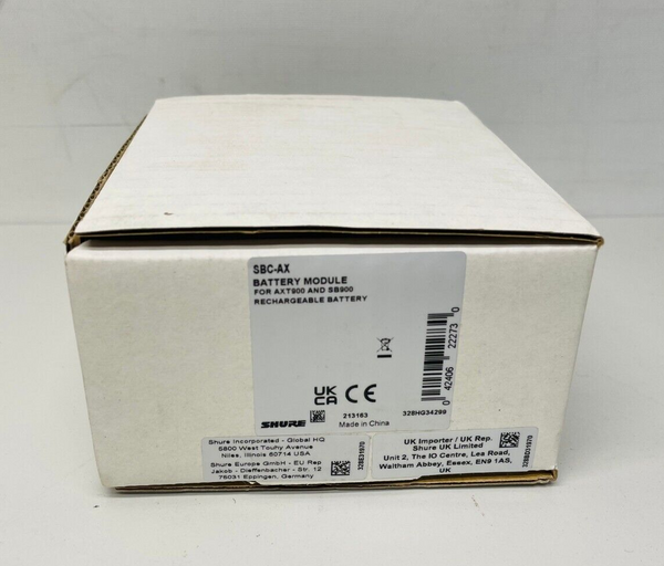 Shure SBC-AX Battery Charging Module for AXT900 and SB900 Rechargeable ...