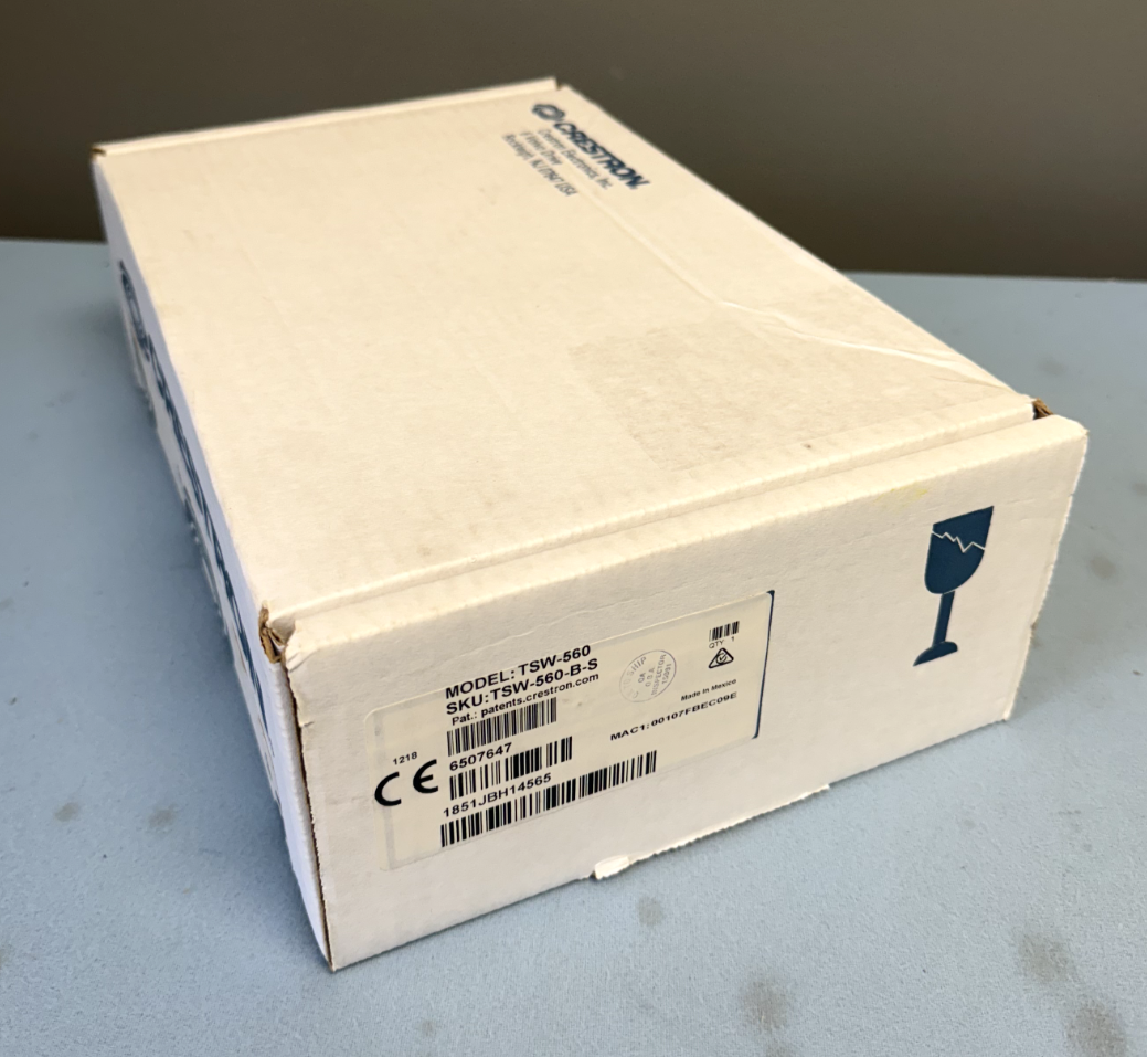 Crestron TSW-560-B-S 5 in. Touch Screen, Black Smooth 6507647 NEW – LPAV