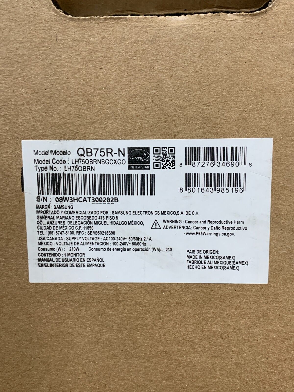 Samsung QB75R-N / 75" HDR 4K UHD Commercial Smart LED Display – LPAV